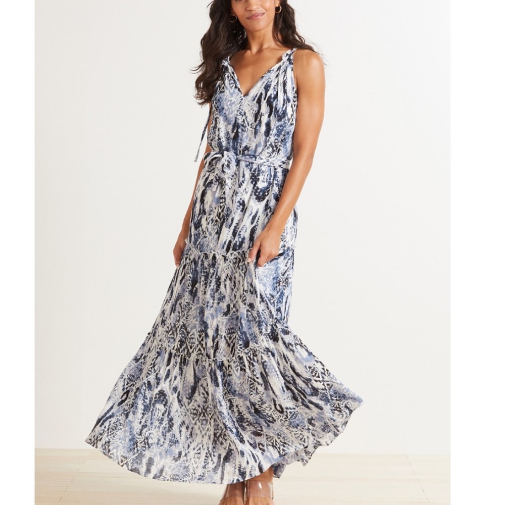 Roan + Ryan Naomi Tiered Halter Dress - Gem